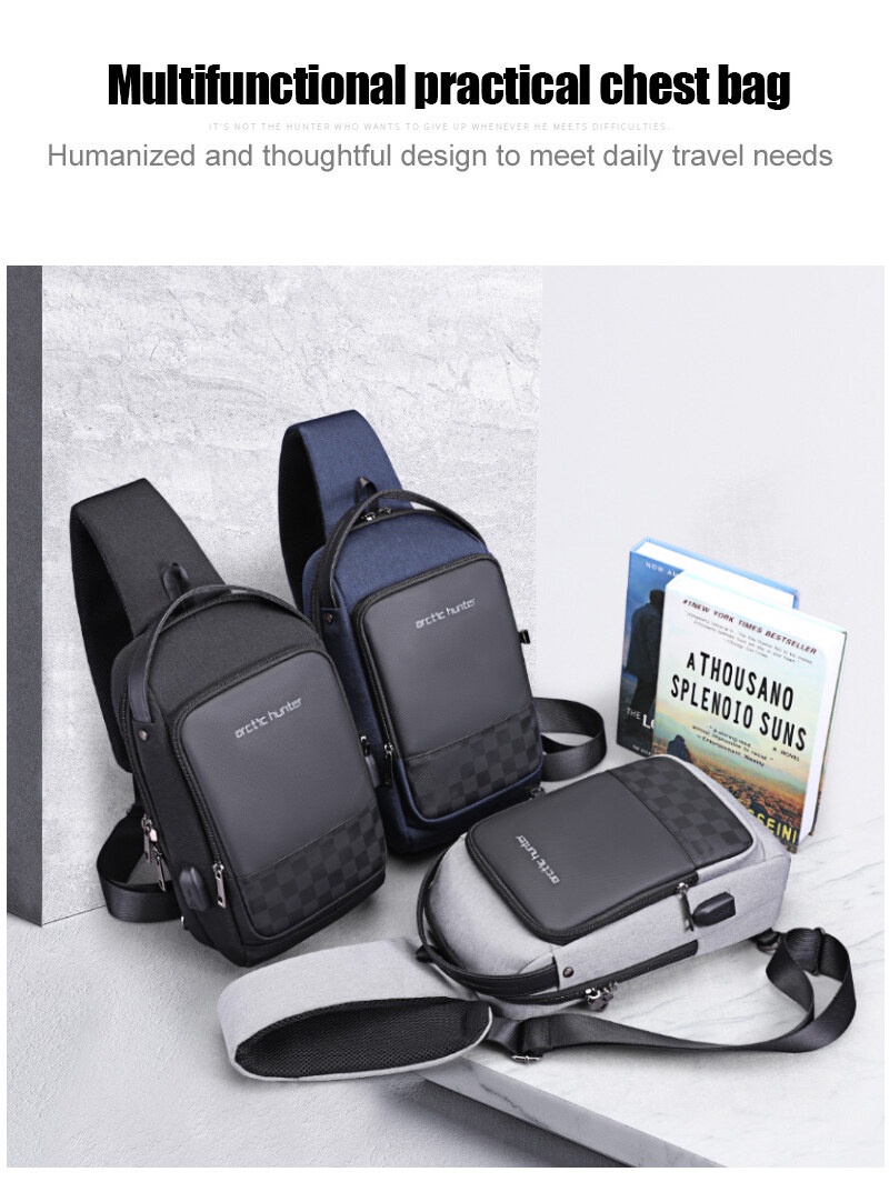 DM Arctic Hunter i-Vuitton Crossbody Bag One Shoulder Oxford Cloth ...