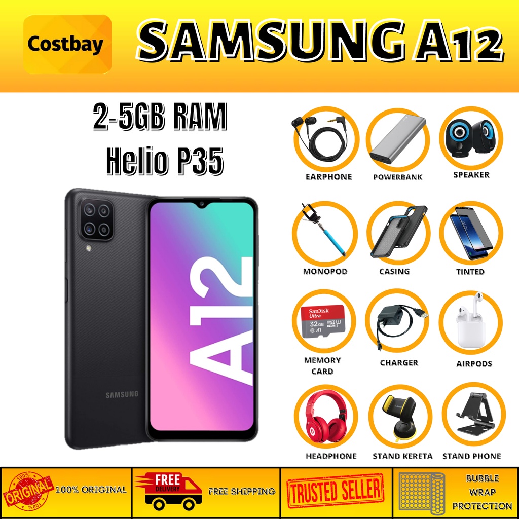 Original SAMSUNG Galaxy A12(6+128),5000mAh Battery Capacity ...