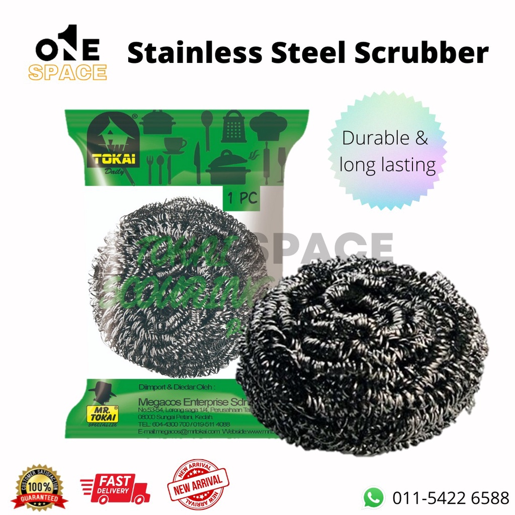 TOKAI STAINLESS-STEEL SCOUR PAD CLEANING BALL BERUS DAWAI 钢丝球 钢丝刷 ...