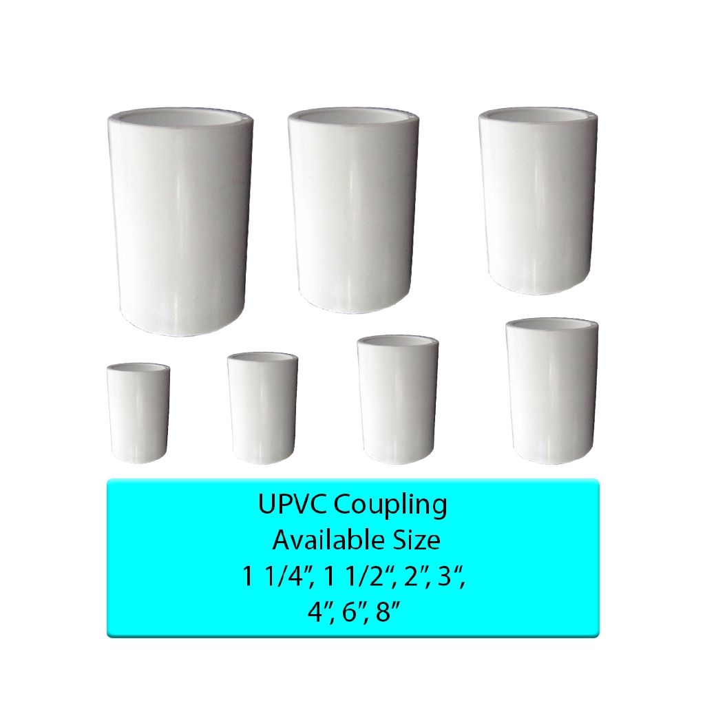 2 Inches - 50mm UPVC Coupling / Socket UPVC Fitting LittleThingy ...