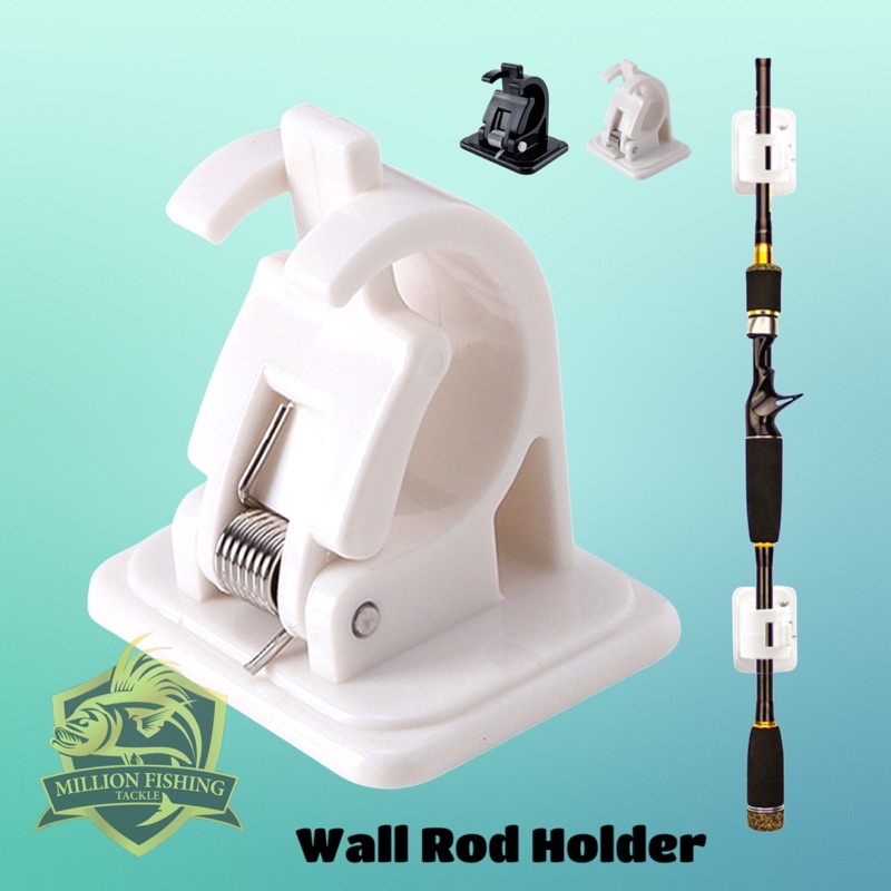 Gantung Joran Pancing Fishing Rod Rack Holder Towel hanger Keys Belt ...