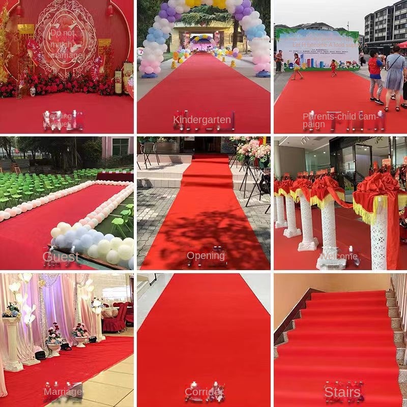 Ready Stock Red Carpet Wedding Stage Opening Stairs Bedroom Welcome ...