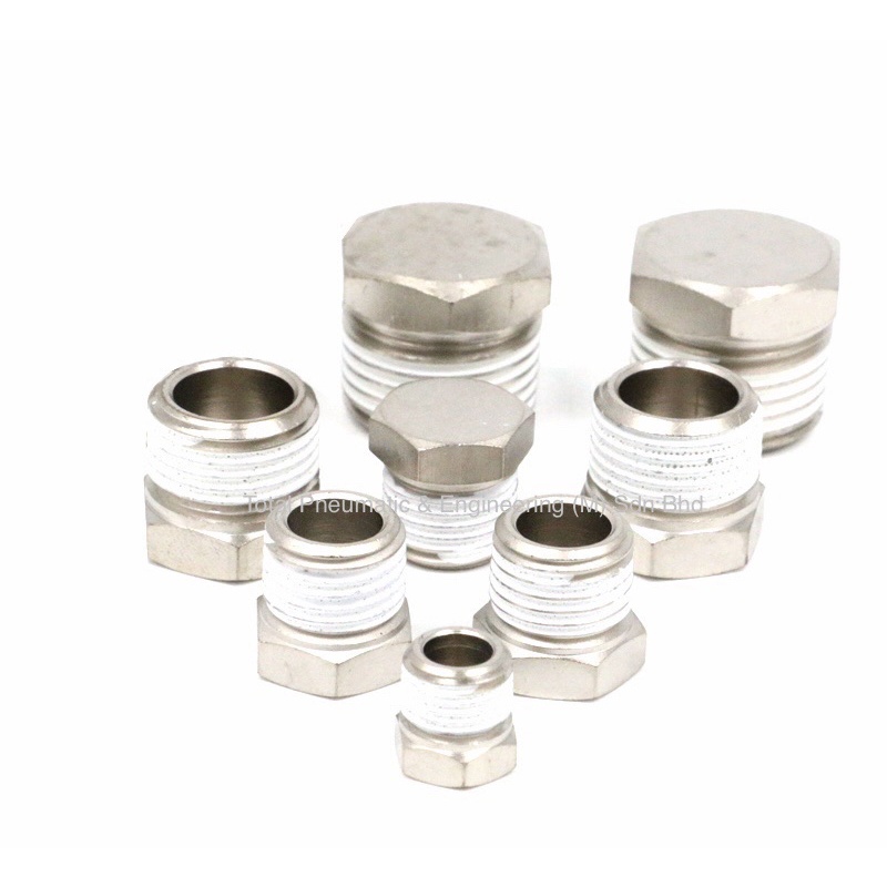 BSP SUS304 Male Thread Hex Plug 1/8” 1/4” 3/8” 1/2” Blanking Plug Pipe ...