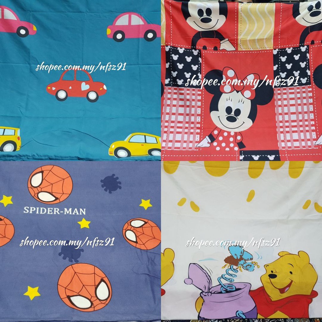 Cadar Bedsheet Sarung Tilam Single Cartoon Corak Kartun Zip Zipped ...