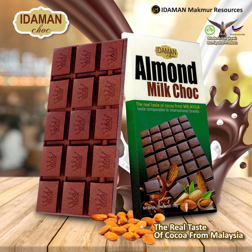 Almond Milk Choc ( Coklat Susu Badam ) / Homemade Chocolate / HALAL ...