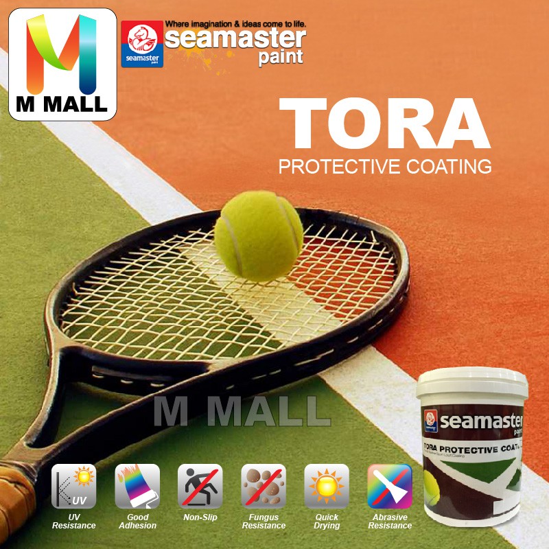 SEAMASTER Paint Tora Protective Coating for Tennis Court Floor - 5 ...