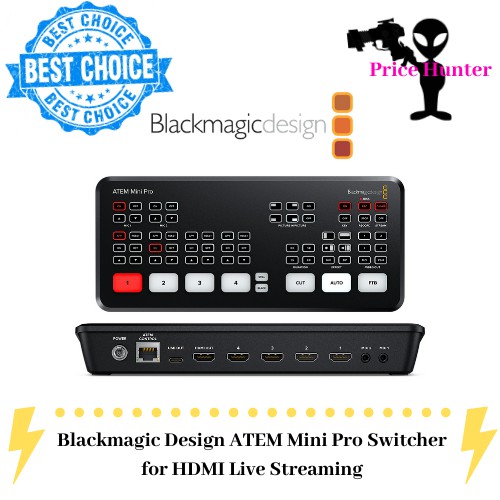 Blackmagic Design ATEM Mini Pro Switcher for HDMI Live Streaming ...