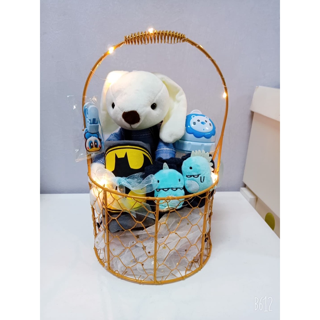 !!new !!Baby Full Moon Gift set 宝宝送礼满月礼篮 (Basket)birthday gift | Shopee ...