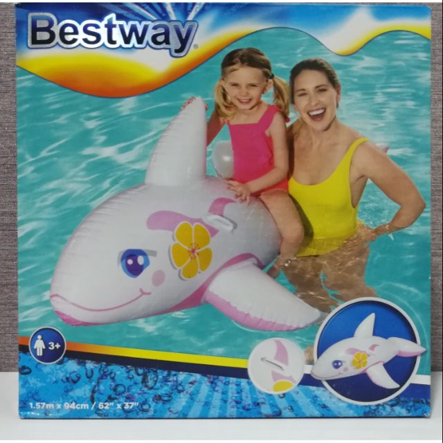 Bestway Inflatable PINK WHALE RIDE-ON 1.57m x 94cm | Shopee Malaysia