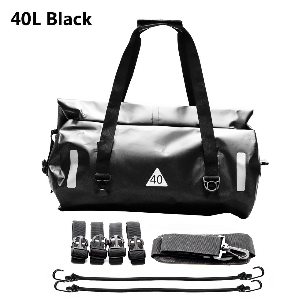Motorcycle Waterproof Tail Bag Travel Outdoor Dry Luggage Roll Pack Bag ...