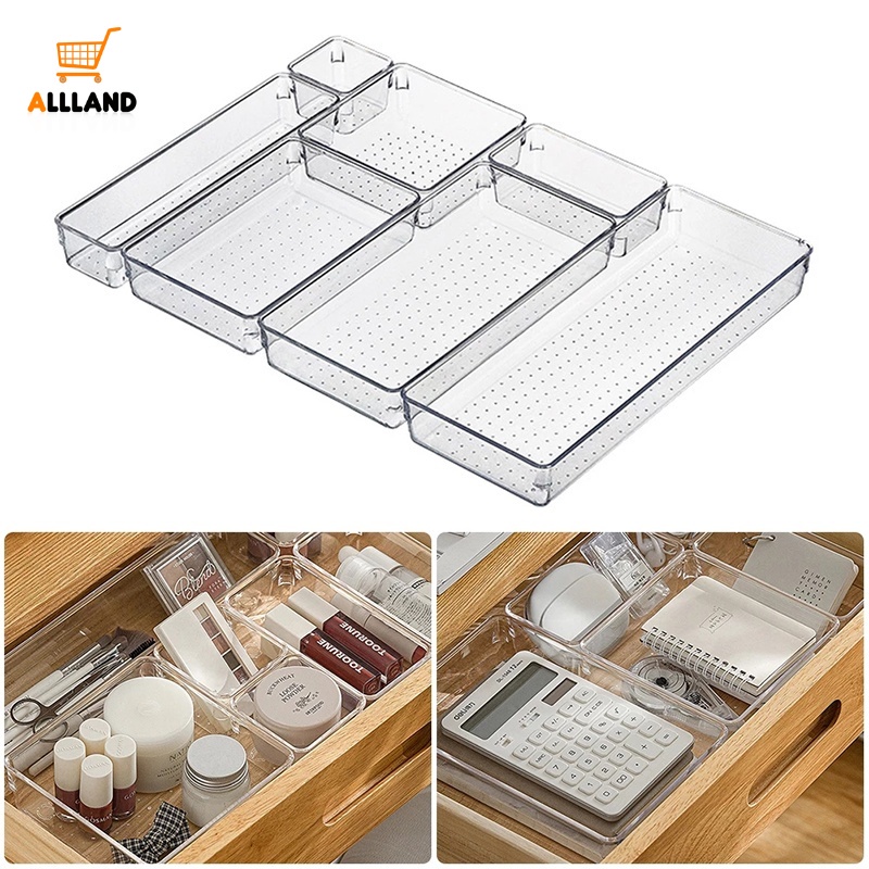 Multiple Sizes Drawer Free Combination Transparent Storage Box/ Desktop ...