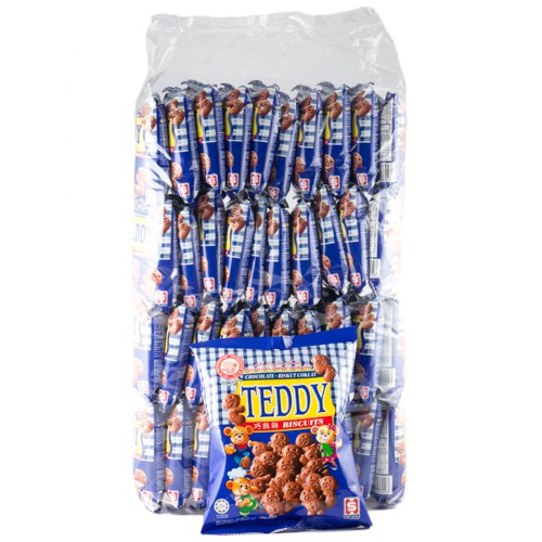 Teddy Chocolate Biscuits (40 Packs x 14g) | Shopee Malaysia