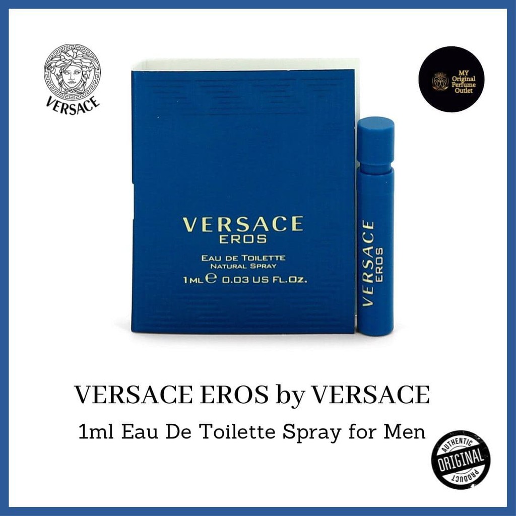 (100% Original) Versace Eros by Versace for Men (Sample Perfume) 1ml ...