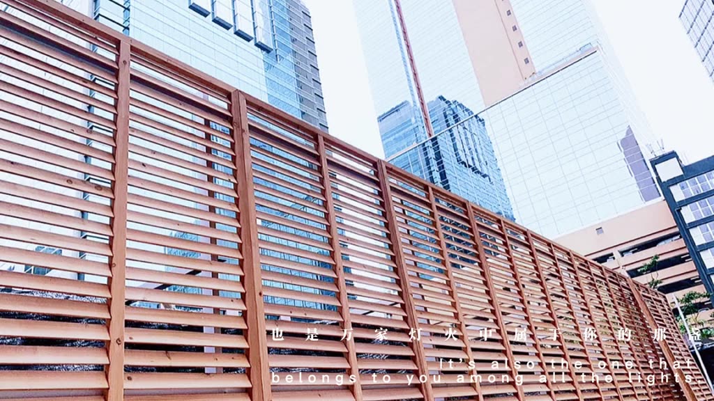 Wooden Louver Partition Outdoor Courtyard Balcony Fence Fence Indoor ...