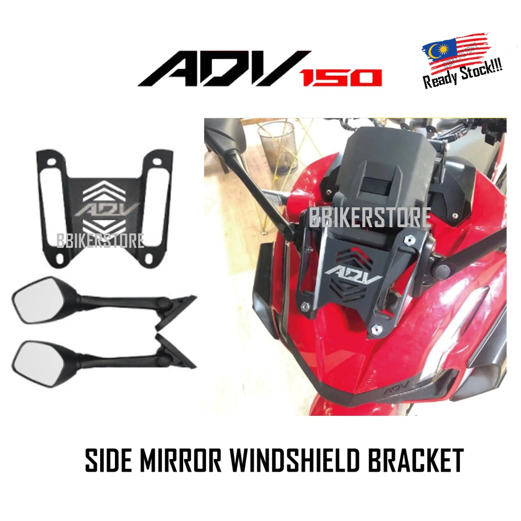 ADV 160 150 Side Mirror Windshield Adapter Fixed Stent Holder Rearview ...