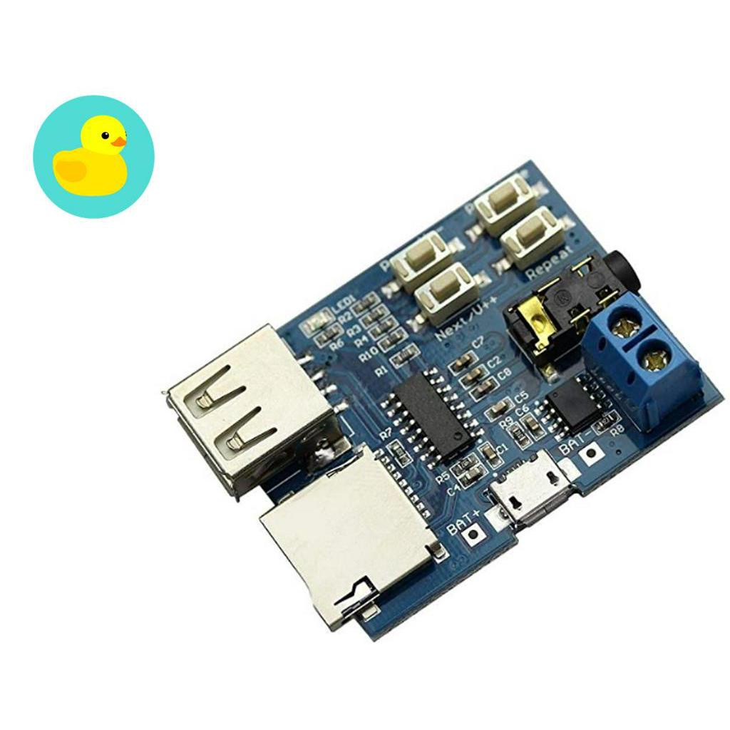 USB And MicroSD Card MP3 Audio Sound Player Decoder Module With 2W ...