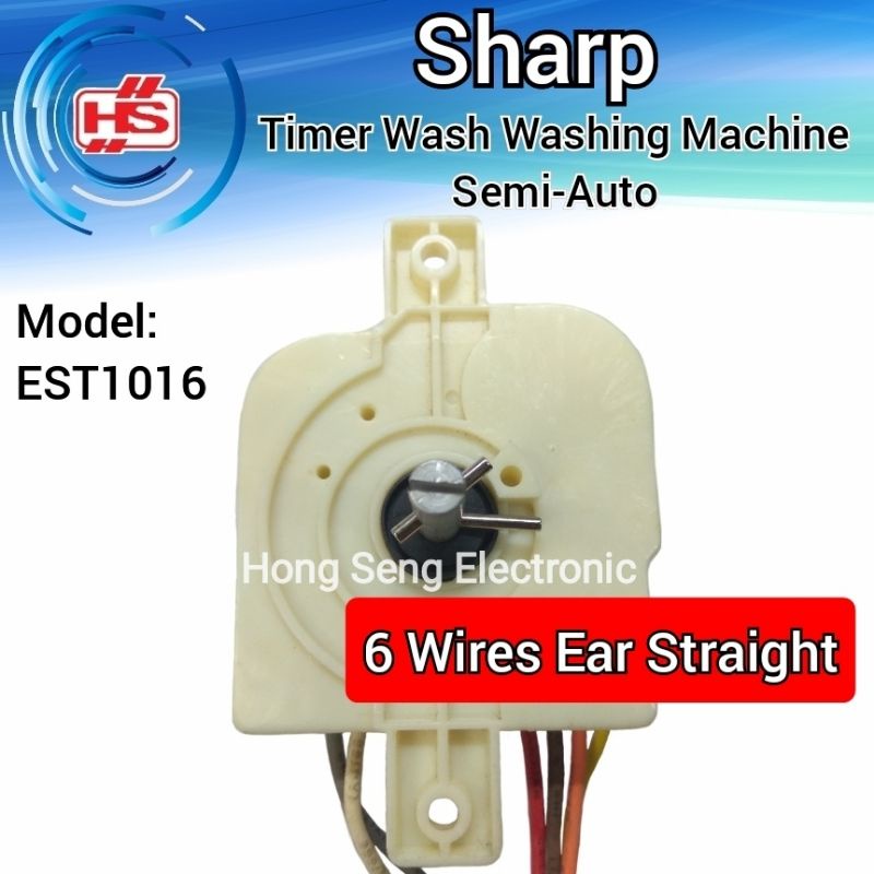 SHARP EST1016 EST1216 EST1416 Wash Timer Washing Machine Semi-Auto 6 ...
