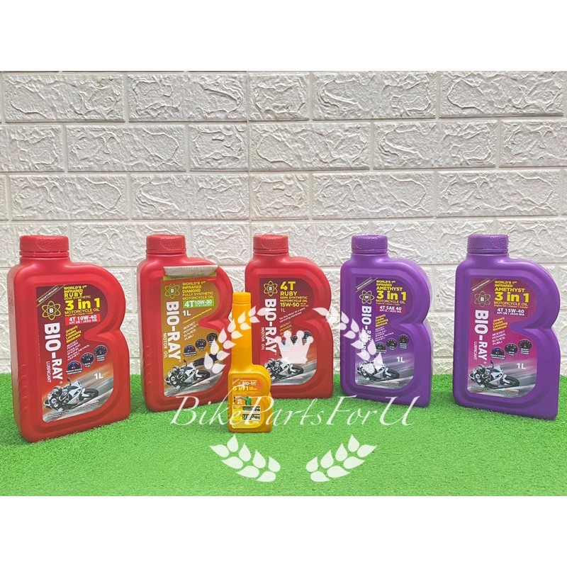 BIO-RAY / BIO RAY ENGINE OIL (4T) FOR MOTORCYCLE (SEMI SYNTHETIC/FULL ...