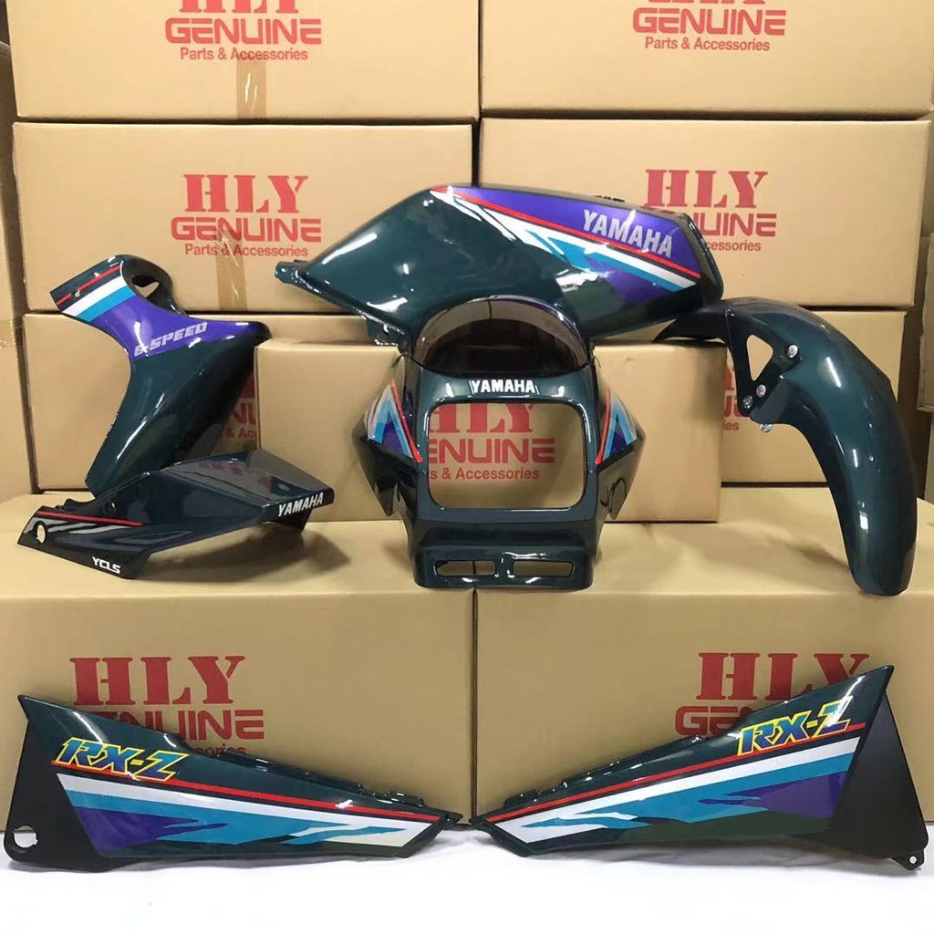RXZ HLY BODY COVER SET COVERSET DBG GREEN HIJAU REDLINE RED LINE / Y662 ...