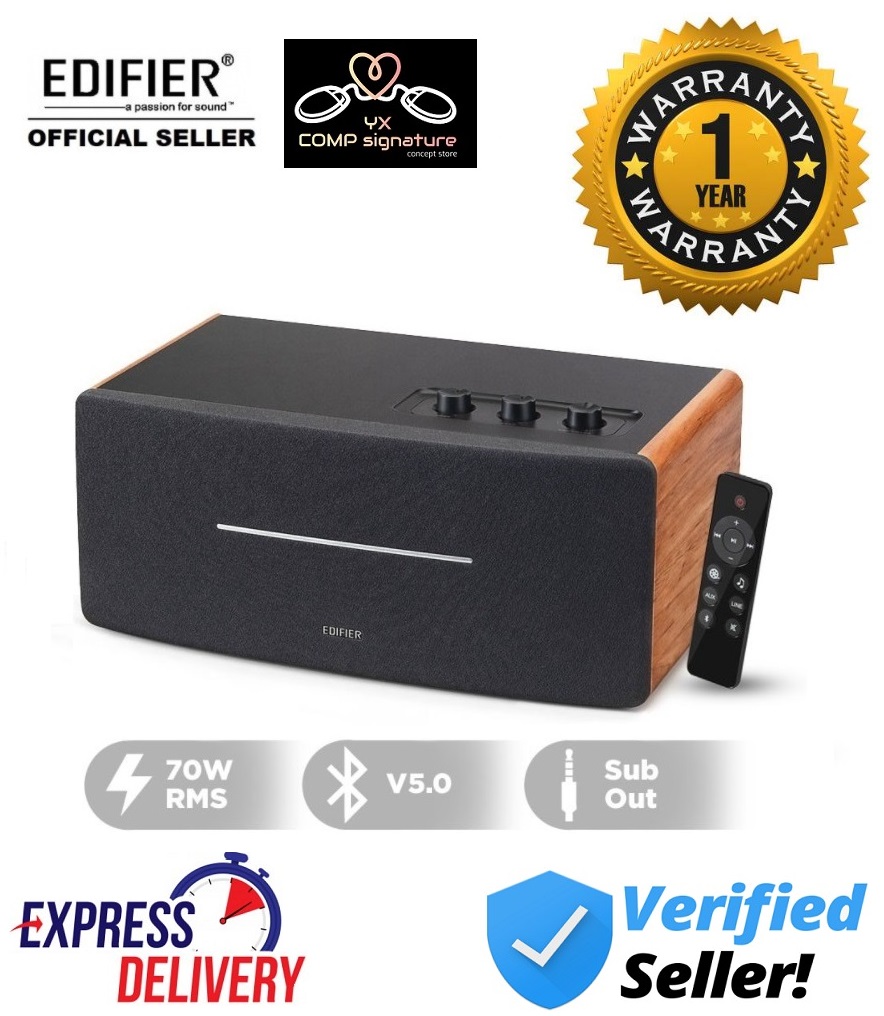Edifier D12 - All-in-one Desktop Stereo Bluetooth Speaker | Shopee Malaysia