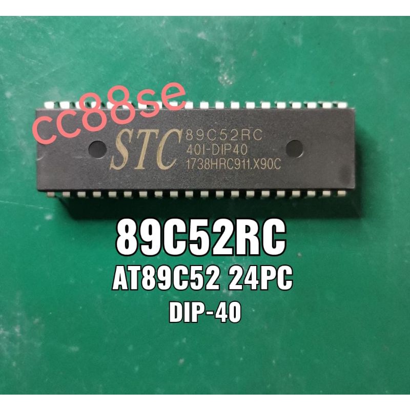 89C52RC STC89C52RC (AT89C52) DIP-40 8-BIT MICROCONTROLLER IC | Shopee Malaysia