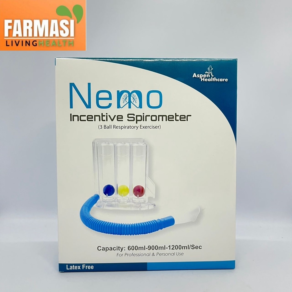 NEMO INCENTIVE SPIROMETER (3 ball respiratory exerciser) | Shopee Malaysia