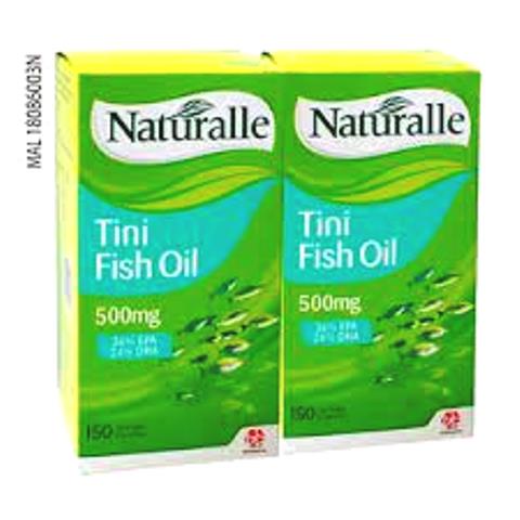 NATURALLE TINI FISH OIL 500MG CAPSULES 150'SX2 (Exp-02/27) | Shopee ...