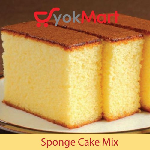 Sponge Cake Mix Pre-Mixer Flour Tepung Sponge Kek 海绵蛋糕预拌粉 500g 1Kg ...