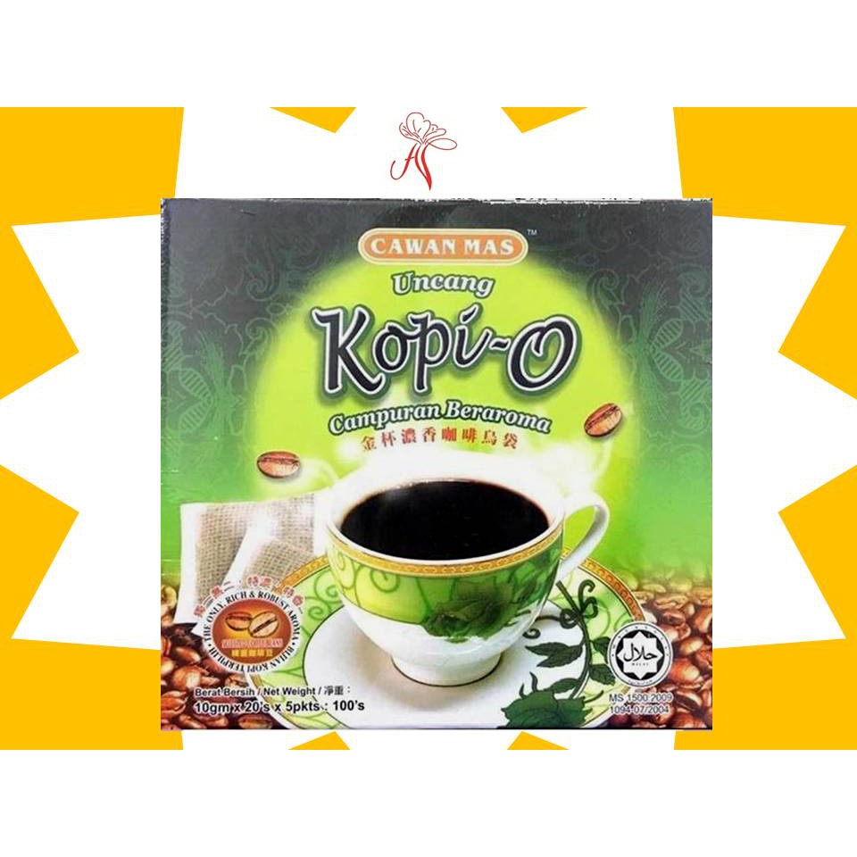 Cawan Mas Muar Kopi-O Campuran Beraroma Premium 100 Uncang [EXPIRY: JAN ...