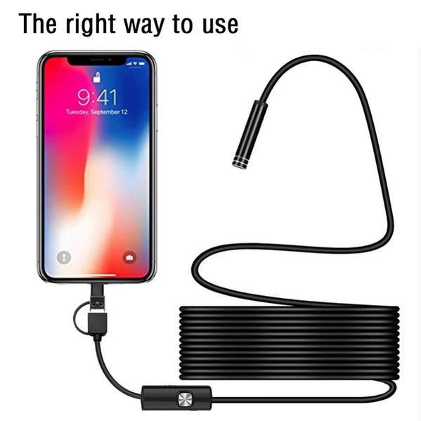 👍🏻HD Quality👍🏻 Endoscope Camera Mini Flecxible Snake Engine Camera Car ...