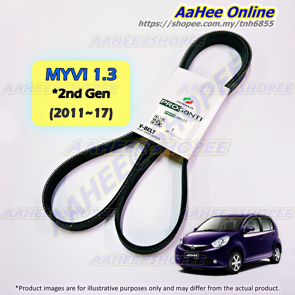 ProGanti V Belt - MYVI 1.3 Lagi Best ICON 9004A-54R19 4PK1630 ...