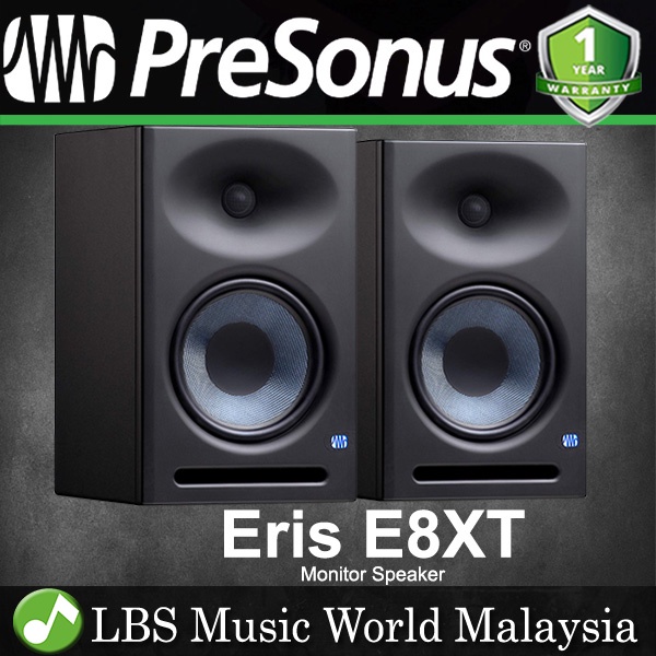 PreSonus Eris E8 XT 8" Powered Studio Monitor Speaker Professional Recording (E8XT) | Shopee ...