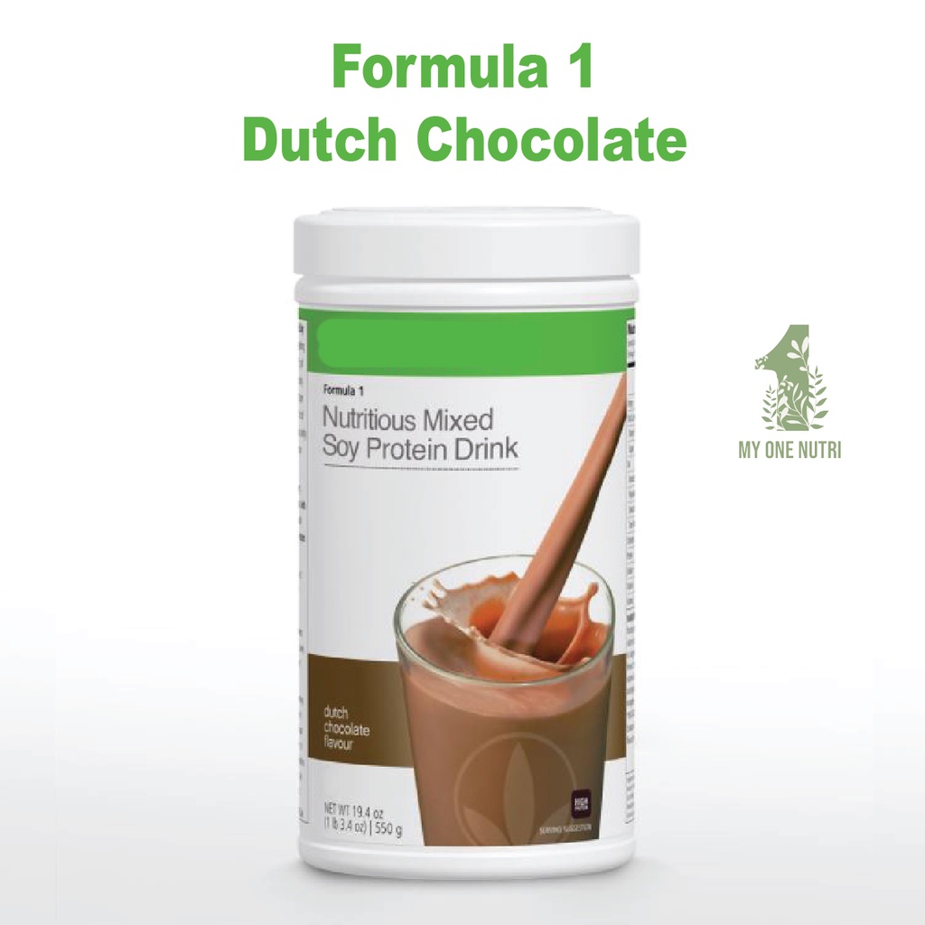 Dutch Chocolate Formula 1 (F1) Nutritious Mixed Soy Protein Drink (100% ...