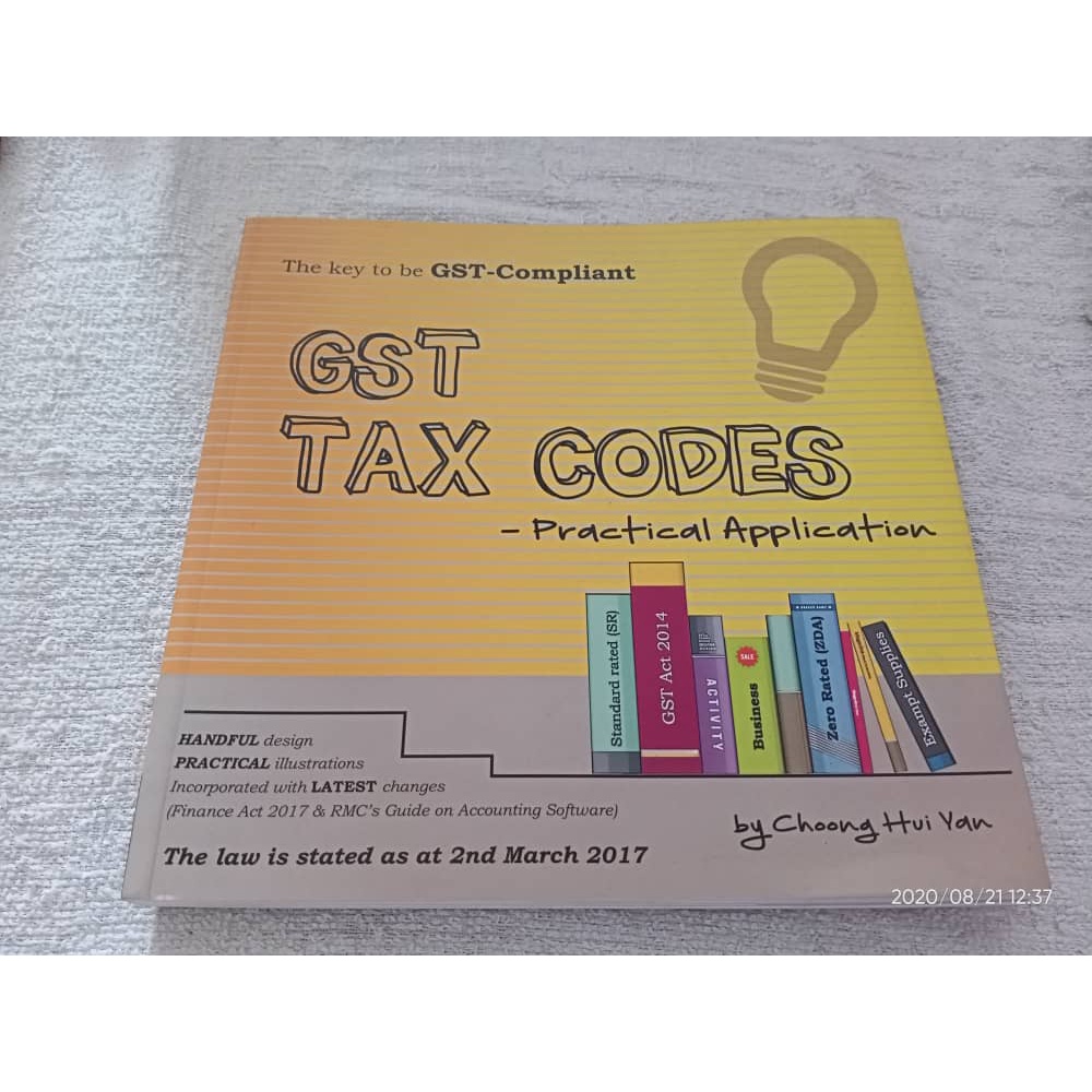 GST Tax Codes - Practical Application by Choong Hui Yan | Shopee Malaysia