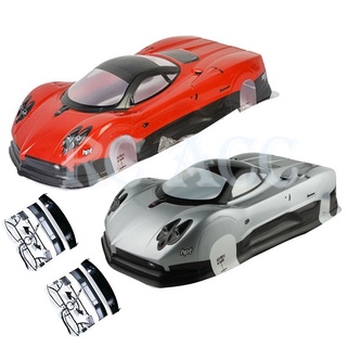 RC PVC 260MM Wheelbase Body Shell Pagani Zonda Drift Shell w/Wing for 1 ...