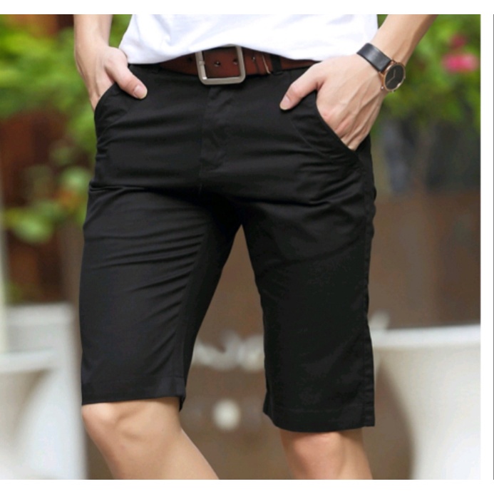 Seluar 100% Cotton Chino Shorts For Men's Casual Chino Short Pants ...
