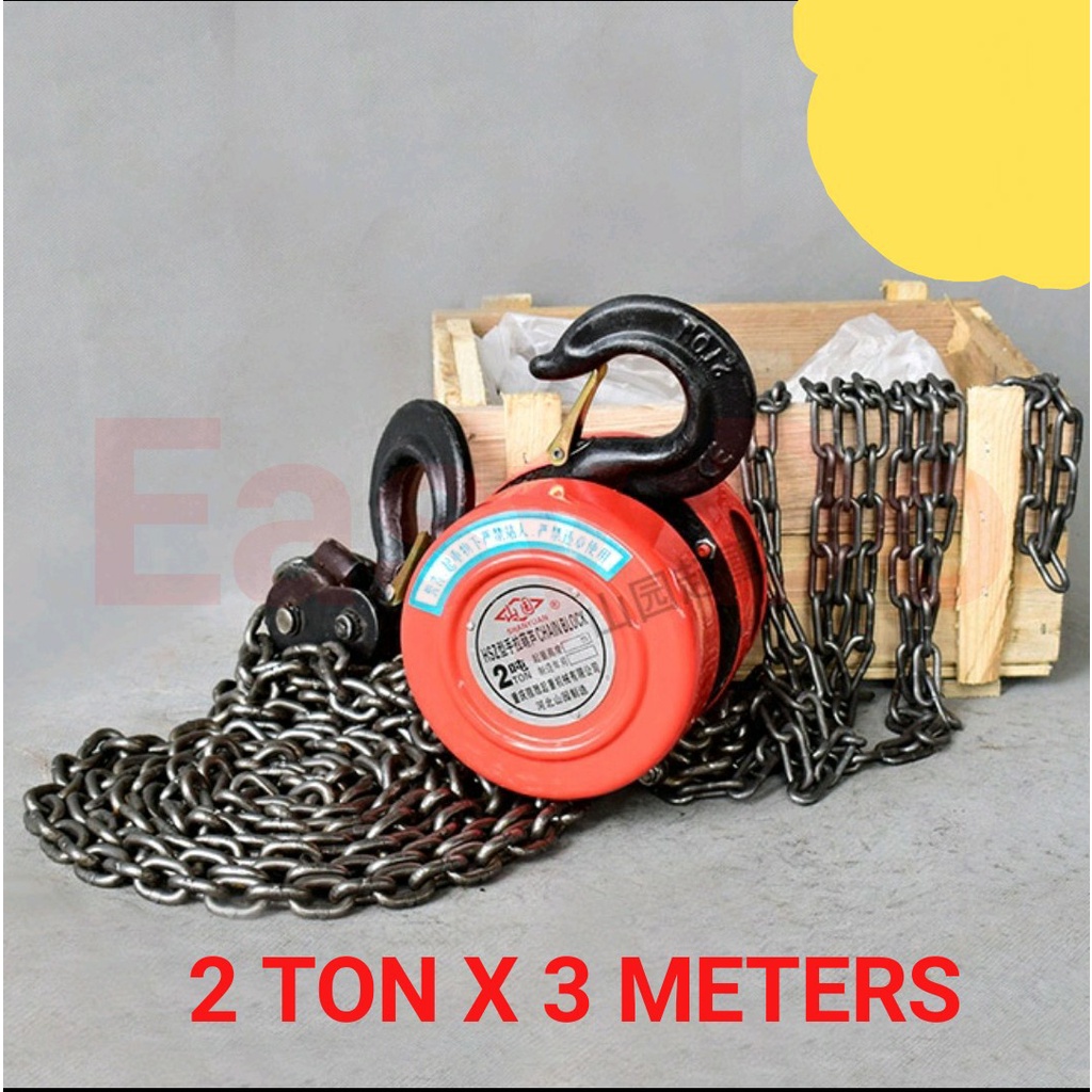 CHAIN BLOCK 2 TON X 3M / 6M / CHAIN BLOCKS / CHAINBLOCK / LIFTING BLOCK ...