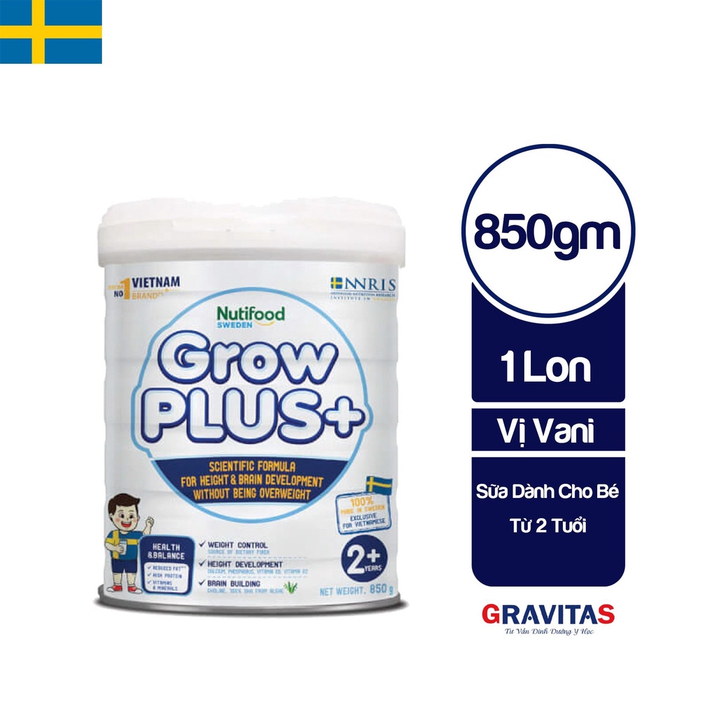 Grow PLUS WHITE Powdered Milk for obese children 850G (children 2 years ...