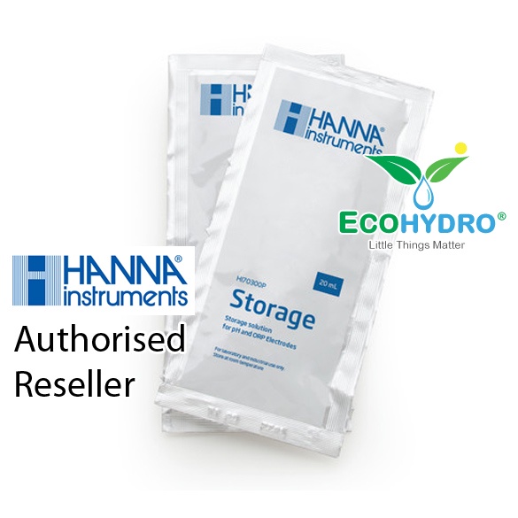 Hanna Storage Solution (20 mL) HI70300P for pH and ORP electrodes Meter ...