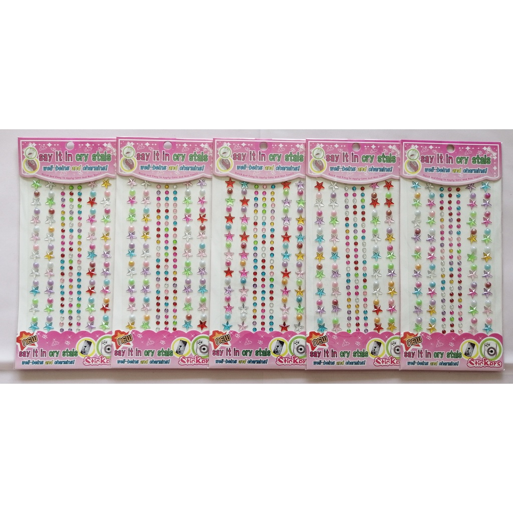 1 Piece RANDOMLY PICK Sticker Manik DIY Pearl Sticker Twinkle Acrylic ...