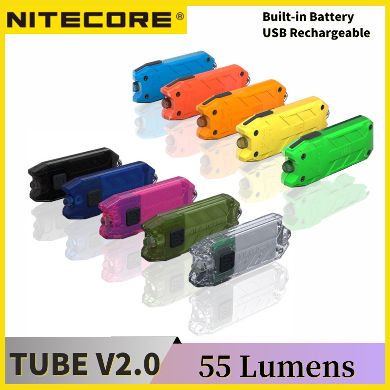 NITECORE Tube V2.0 Keychain Light USB Rechargeable Built-in battery ...