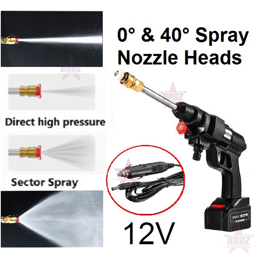 Portable High Pressure Water Jet Car Washer 12V Washing Tools Home ...
