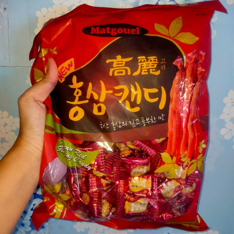 MERAH Red Ginseng Candy 700gr 100Pcs) 100% ORIGINAL KOREA Red Ginseng ...