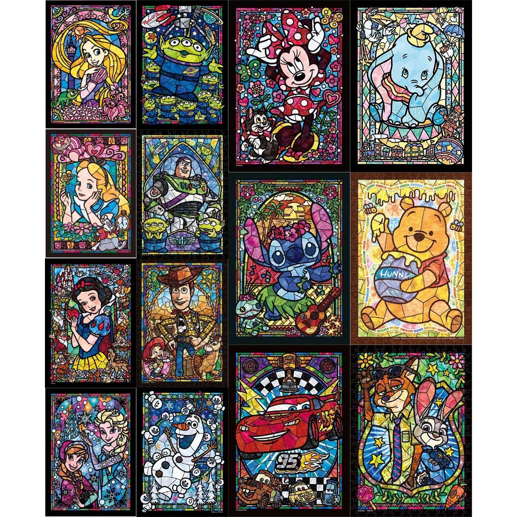 TENYO DISNEY ASSORTED GYUTTO STAINED ART JIGSAW PUZZLE 266 | Shopee ...