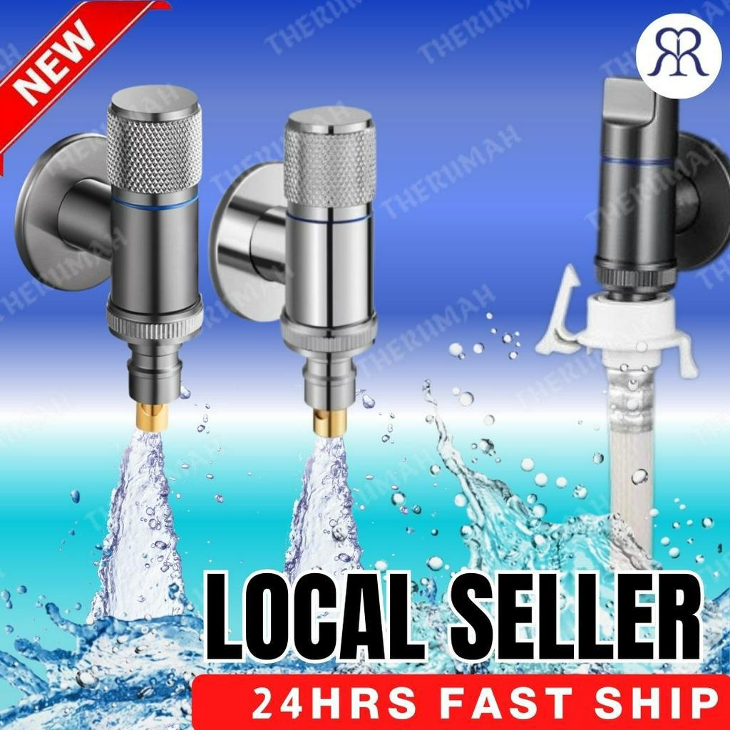 Washing Machine Copper Faucet Adapter Soild Brass Water Tap Wall ...