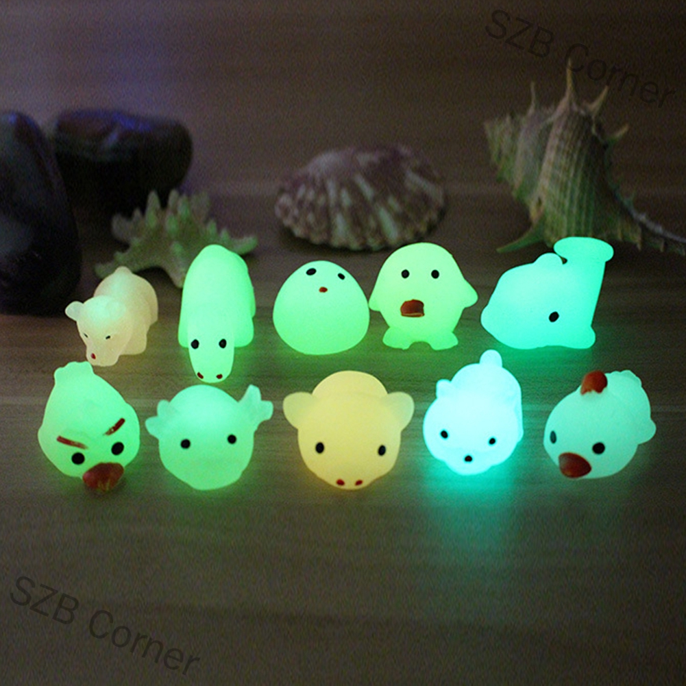 SZB Corner 1PS/16PCS Kids Luminous Animal Squishy Squeeze Toy Stress ...