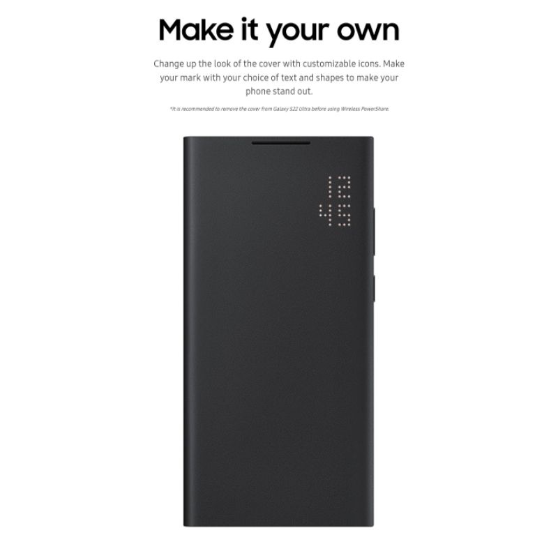 Samsung Galaxy S22 Ultra LED View Cover EF-NS908 | Shopee Malaysia