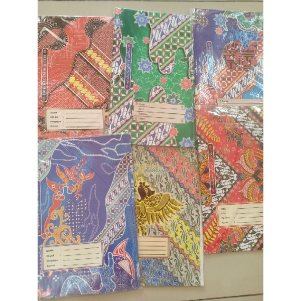 Batik MOTIF BOOK COVER BOXY/BIG BOS/CAMPUS BOOK | Shopee Malaysia