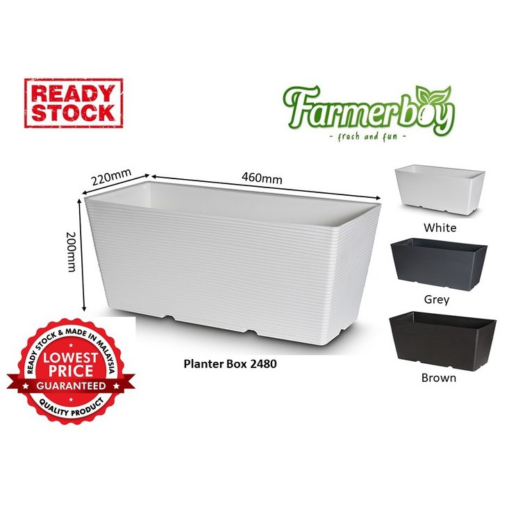 Diameter 46cm PLANTER BOX/ PASU SAYUR plastic /Pasu bunga Panjang ...