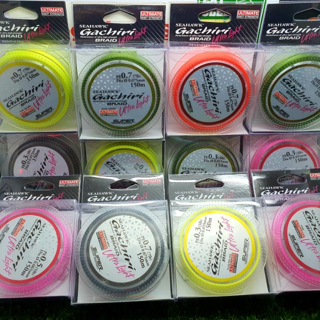 Seahawk Gachiri UL Ultra Light Braid 3Lb - 7LB (150m) | Shopee Malaysia